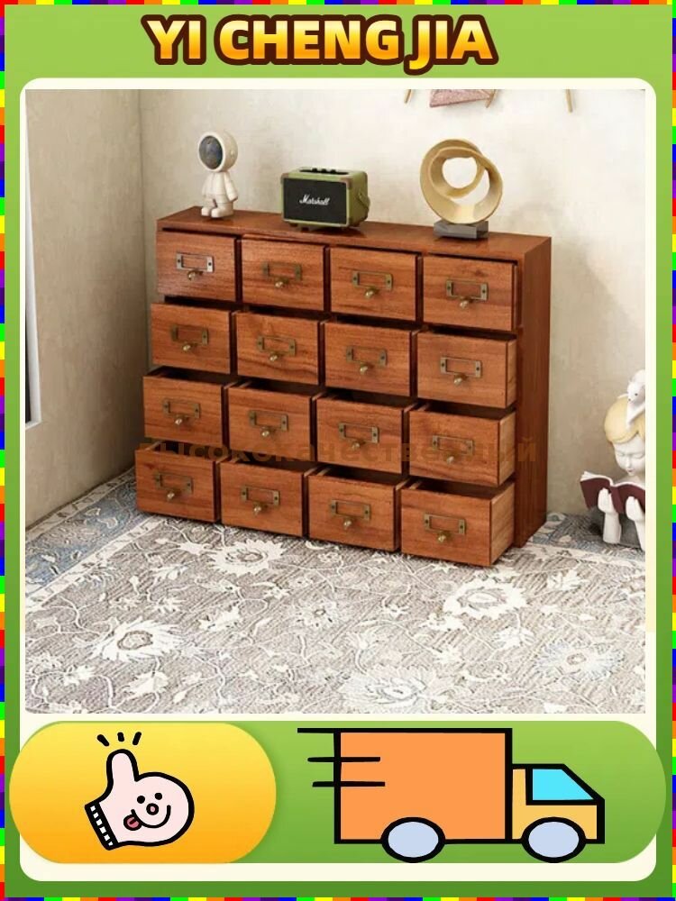 Комод с одним ящиком, 51x10x35 см компактное и стильное решение для хранения