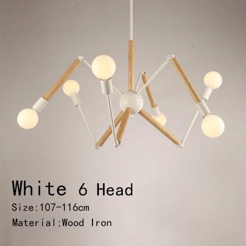 Подвесной светильник White 6 Head, Белый