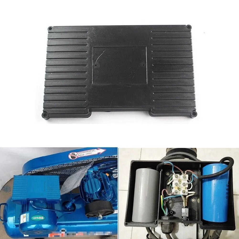 Корпус однофазного двигателя 220V распределительной коробки двигателя конденсаторной коробки воздушного компрессора