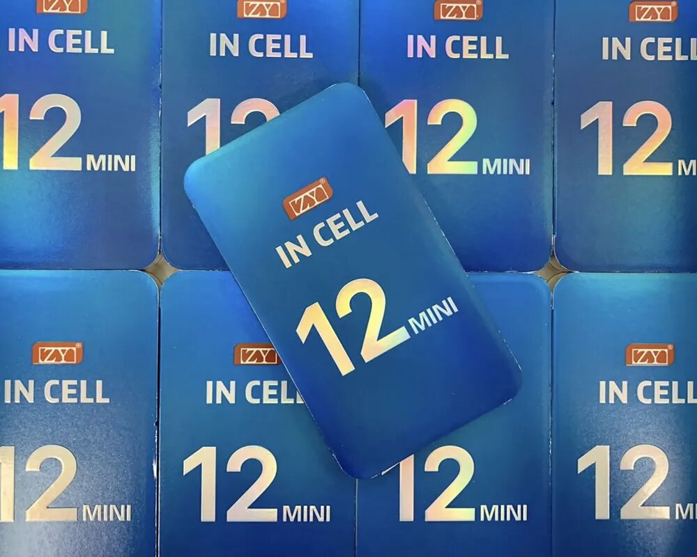 Дисплей для iPhone 12mini в сборе с тачскрином, черный INCELL ZY, LTPS, FHD