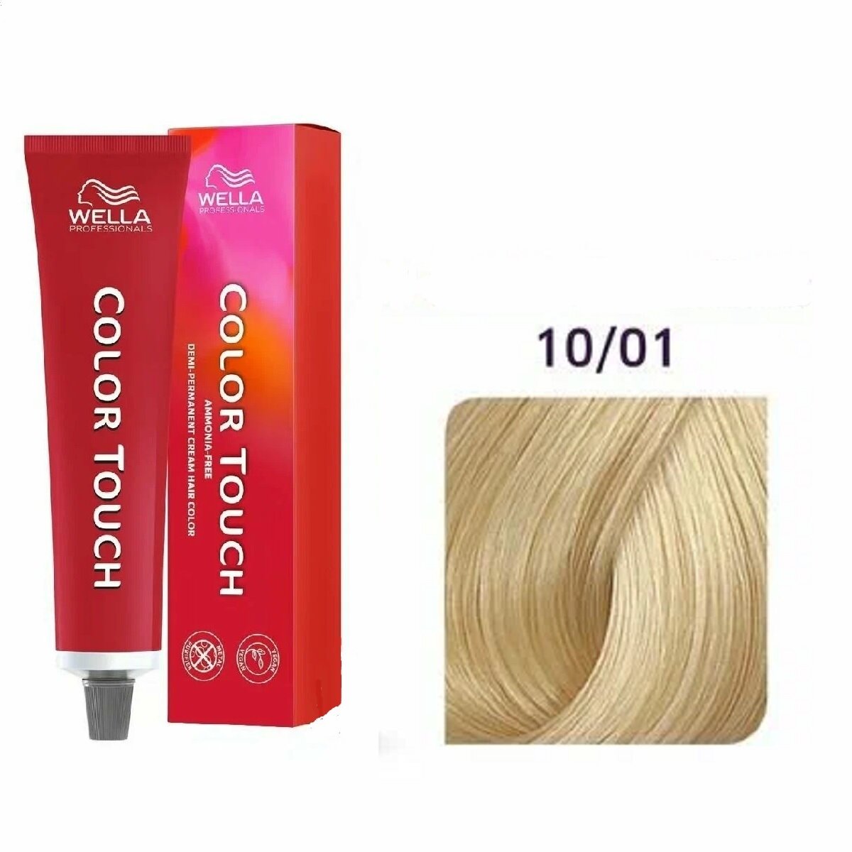 Wella Professionals 10/01 краска для волос Color Touch Очень светлый блонд пепельный 60 мл