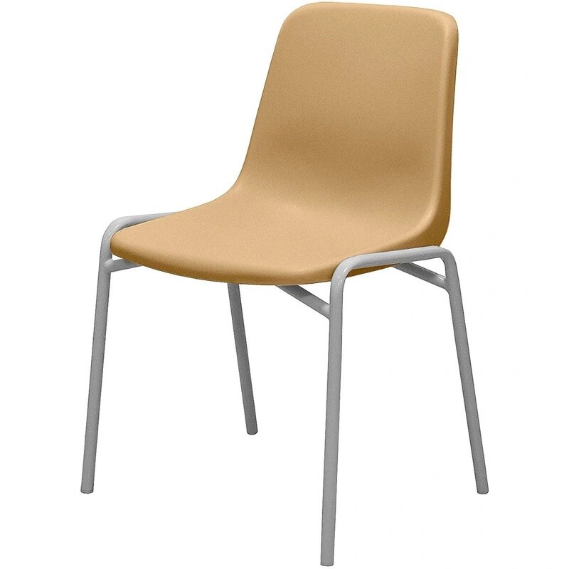 Стул GL_Комус Мебель Стрит RAL 9006, пластик RAL1001 (бежевый)