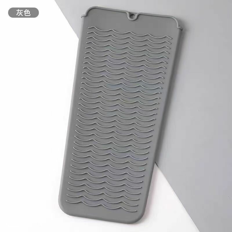 Набор портативных кудрявых палочек, Силиконовый чехол для щипцов для завивки волос, сумка для хранения выпрямителя для волос,1 шт. серый