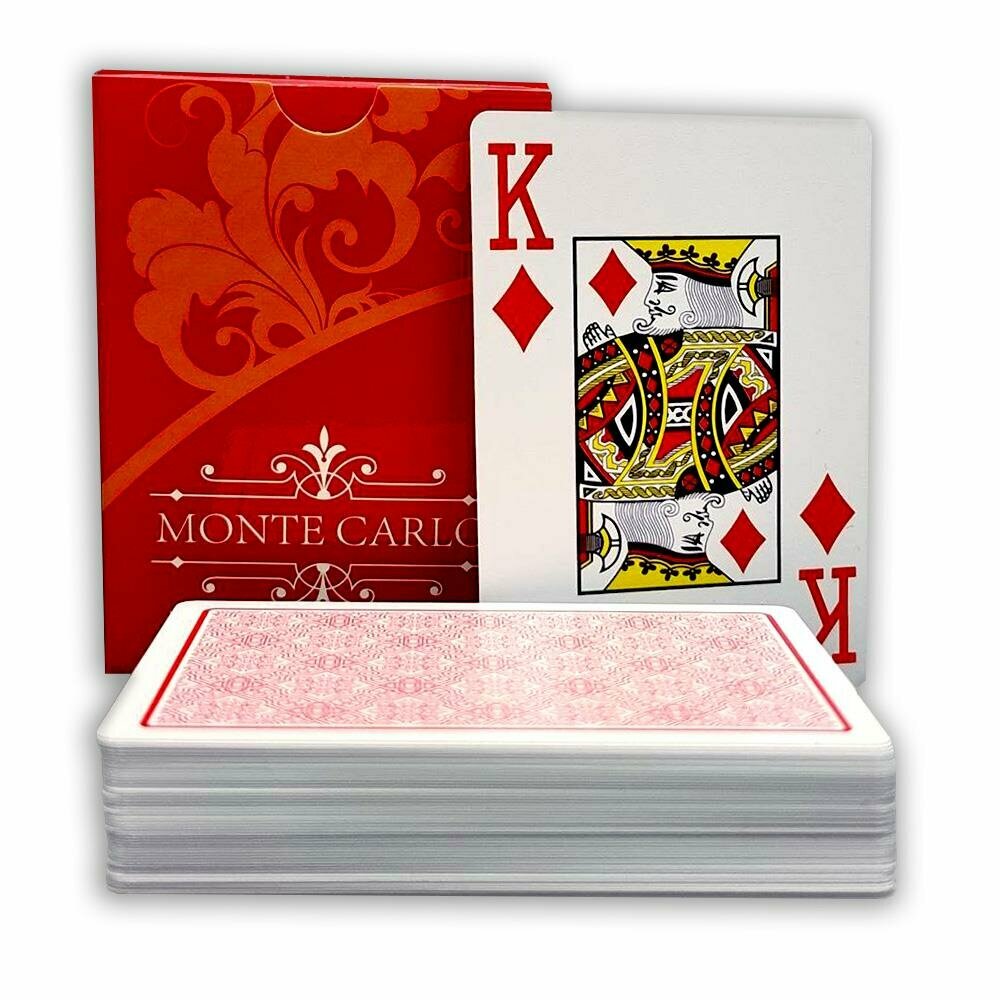 Карты для покера Monte Carlo 62130 от Partida, пластик, 9x7x2 см.