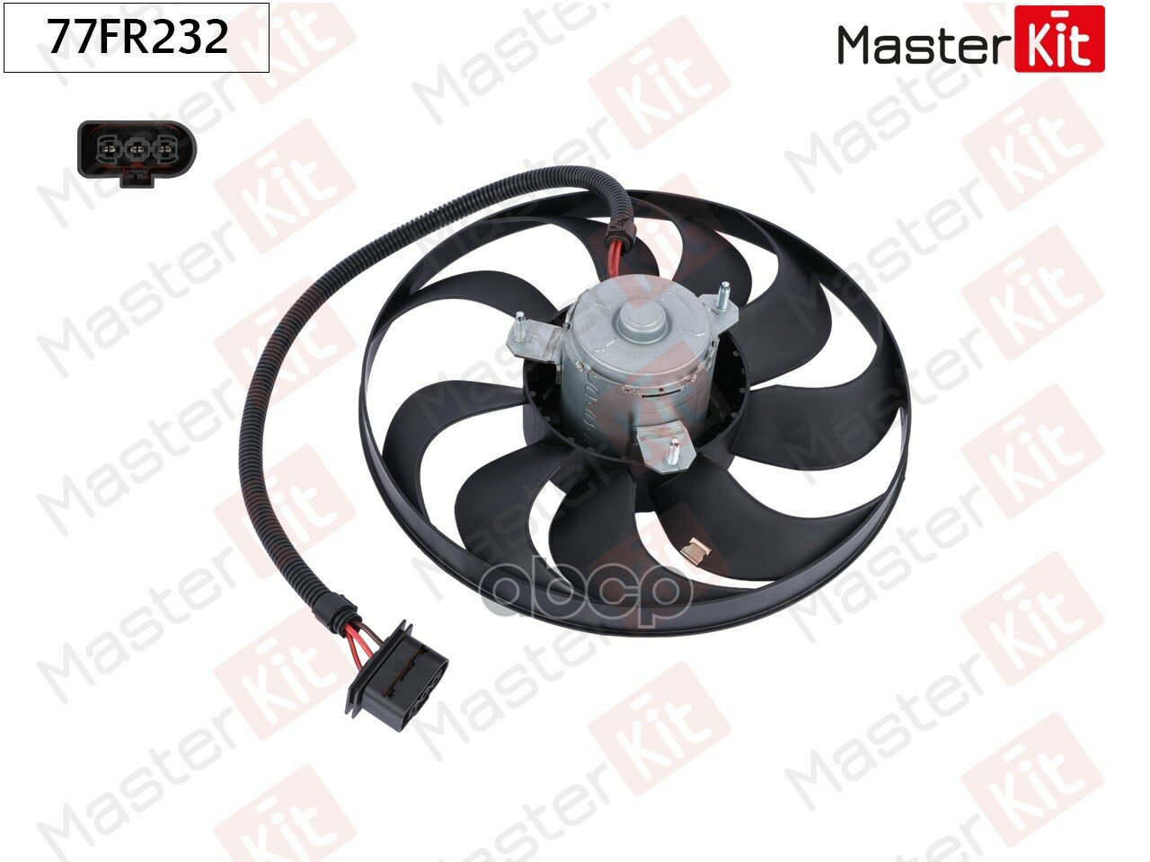 77FR232 Вентилятор охлаждения радиатора Audi A4 (8D2, 8D5, B5)/Volkswagen BORA MasterKit арт. 77FR232