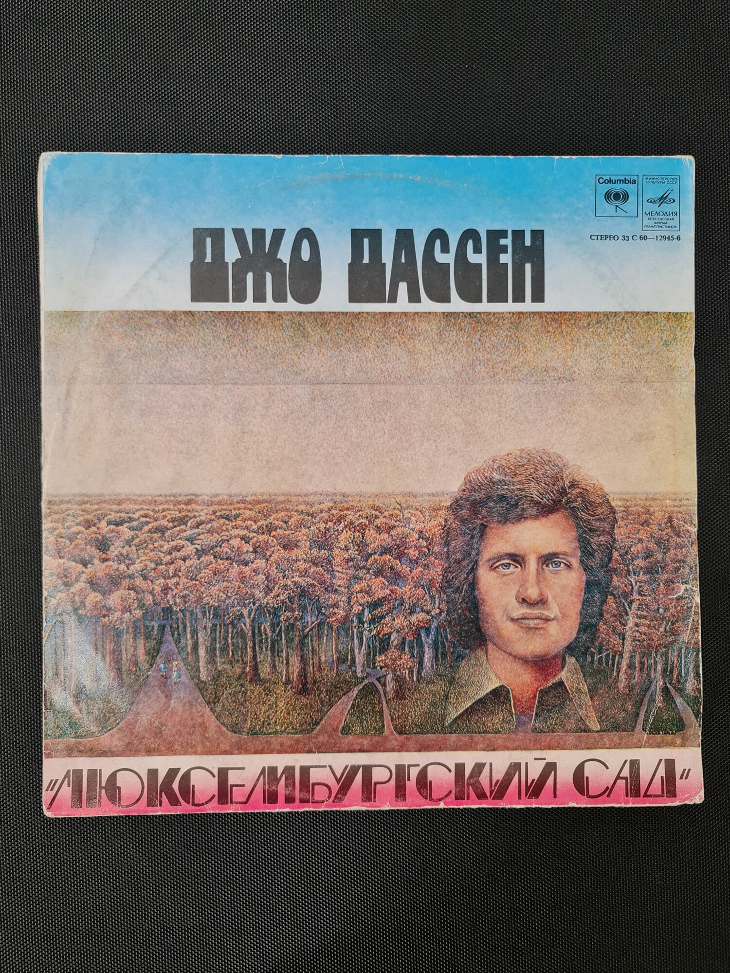 LP 12" Джо Дассен (Joe Dassin) "Люксембургский сад" (Le Jardin Du Luxembourg, A Toi), виниловая винтажная пластинка СССР, EX-/EX-