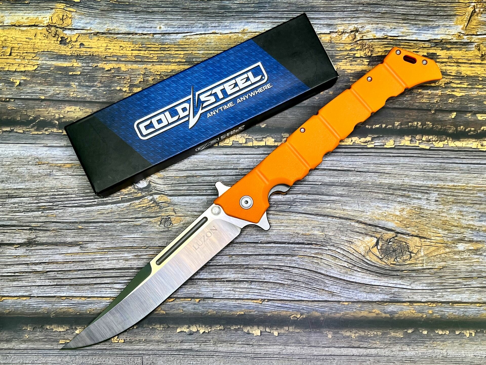 Нож складной Cold Steel CS20NQXORST Luzon, Large Blade, Orange Handle