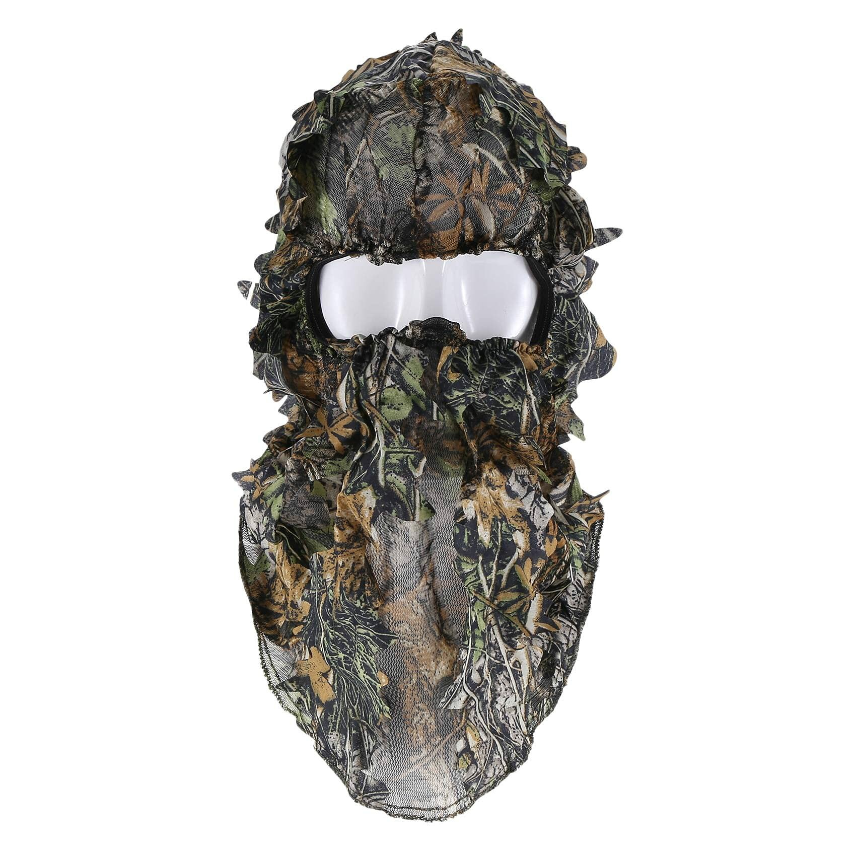 3D leaf pattern camouflage hunting mask hat, leaf hood camouflage hat camouflage hood