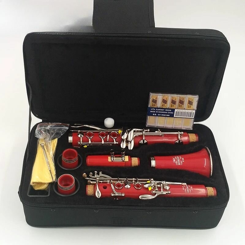 Кларнет Bb, 17 клавиш, корпус Sib Klarnet/ABS, нержавеющая сталь E106.