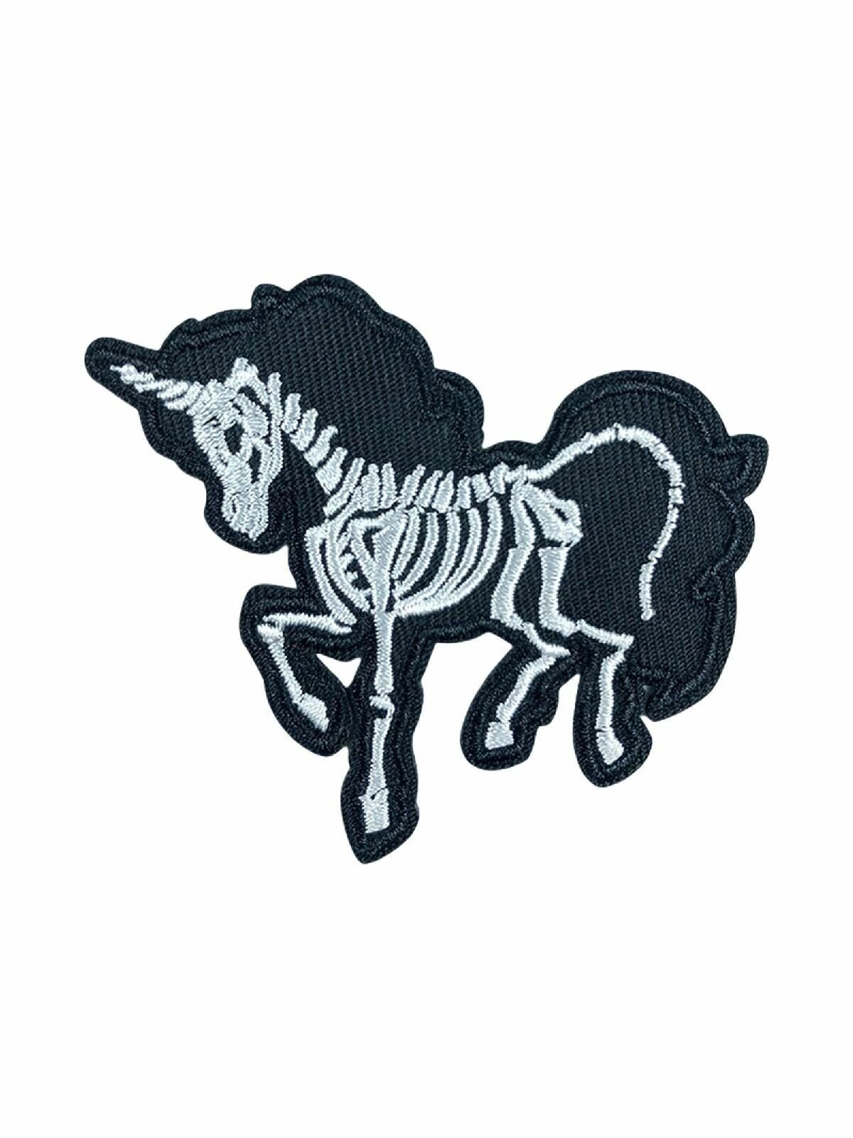 Вышитые аппликации с головой лошади для пришивания и приклеивания, - 3