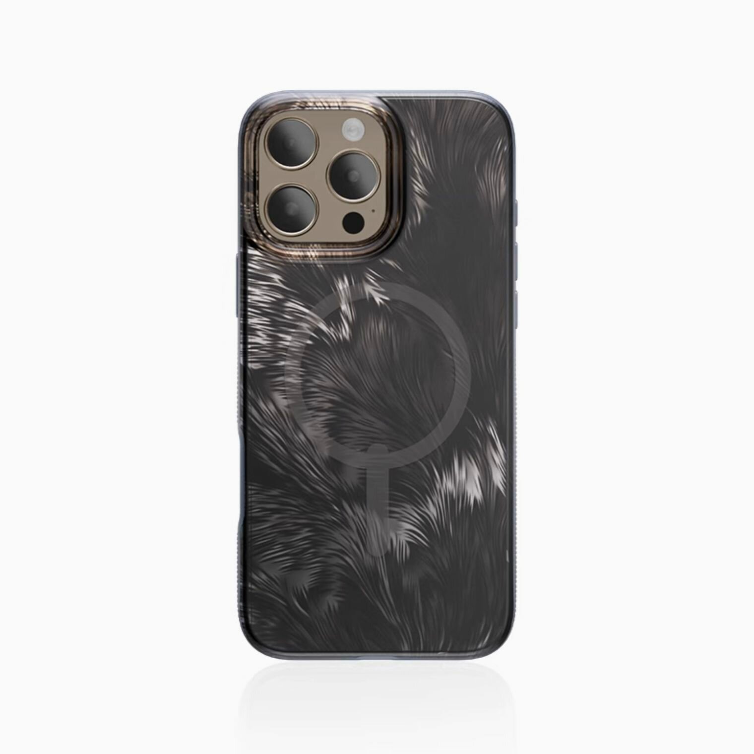 Чехол для iPhone 16 Pro (6.3") ZAGG Milan SNAP Iridescent Gray Feather 702315749