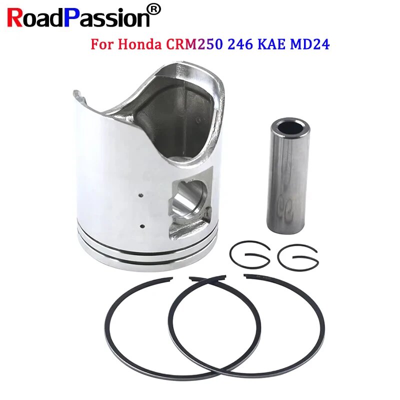 Аксессуары для мотоциклов, диаметр цилиндра STD ~ + 100, размеры 66,25 66,50 66,75 67 мм, поршневые кольца, полный комплект для HONDA CRM250 246 KAE MD24