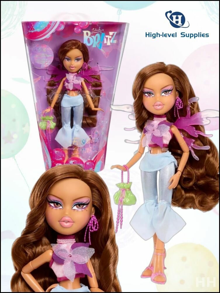 Коллекционная кукла Yasmin из премиум серии Fashion Pixiez Bratz MGA, рекомендована для девочек от 14 лет