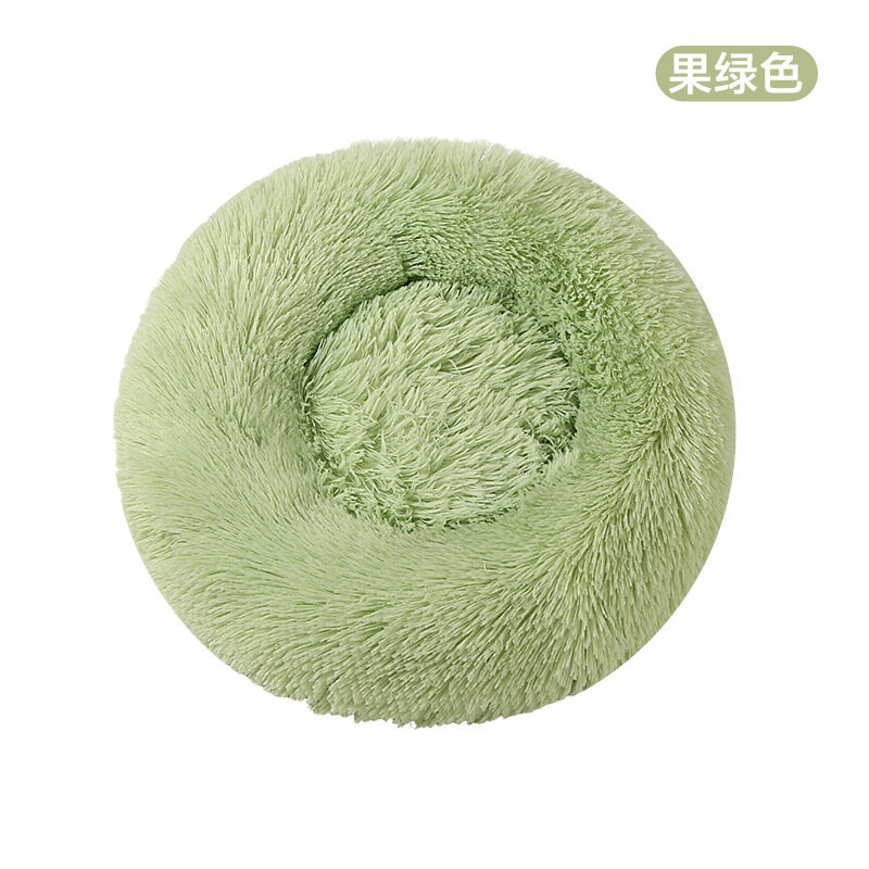 Кросс-бордер домик для собаки, домик для кошки, круглый плюшевый домик для питомцев, зимний теплый мат для кошек и собак, оптовая продажа