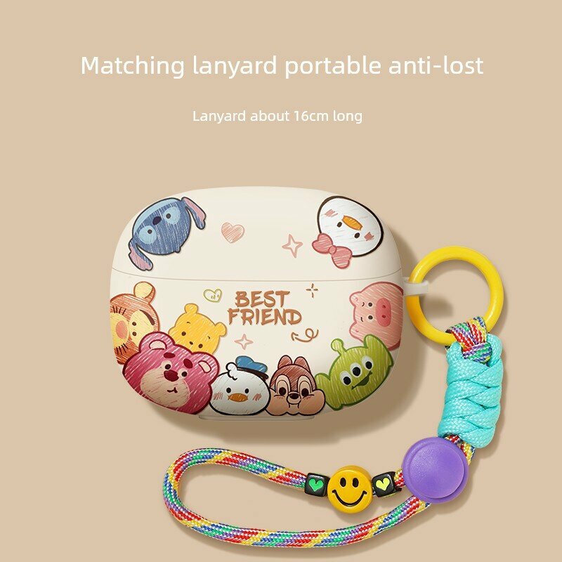 Защитный чехол Uston для Xiaomi Buds 5 Pro, Buds 5 с шумоподавлением Bluetooth, Redmi Buds 5 Pro открытого типа, милый