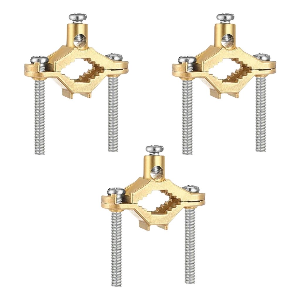 3 части латунного провода заземления 1/2 зажима зажим заземления