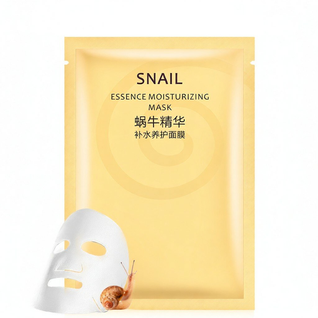 1шт Маска для лица с улиточной эссенцией, 25г, Тип: Увлажняющая, Светящаяся, Увлажняющая (улучшенная версия), Светящаяся (улучшенная версия) (по выбору), Состав: Улиточная эссенция, Натрий гиалуронат, Вес товара: 25г, Вес упаковки: 30г, Размер