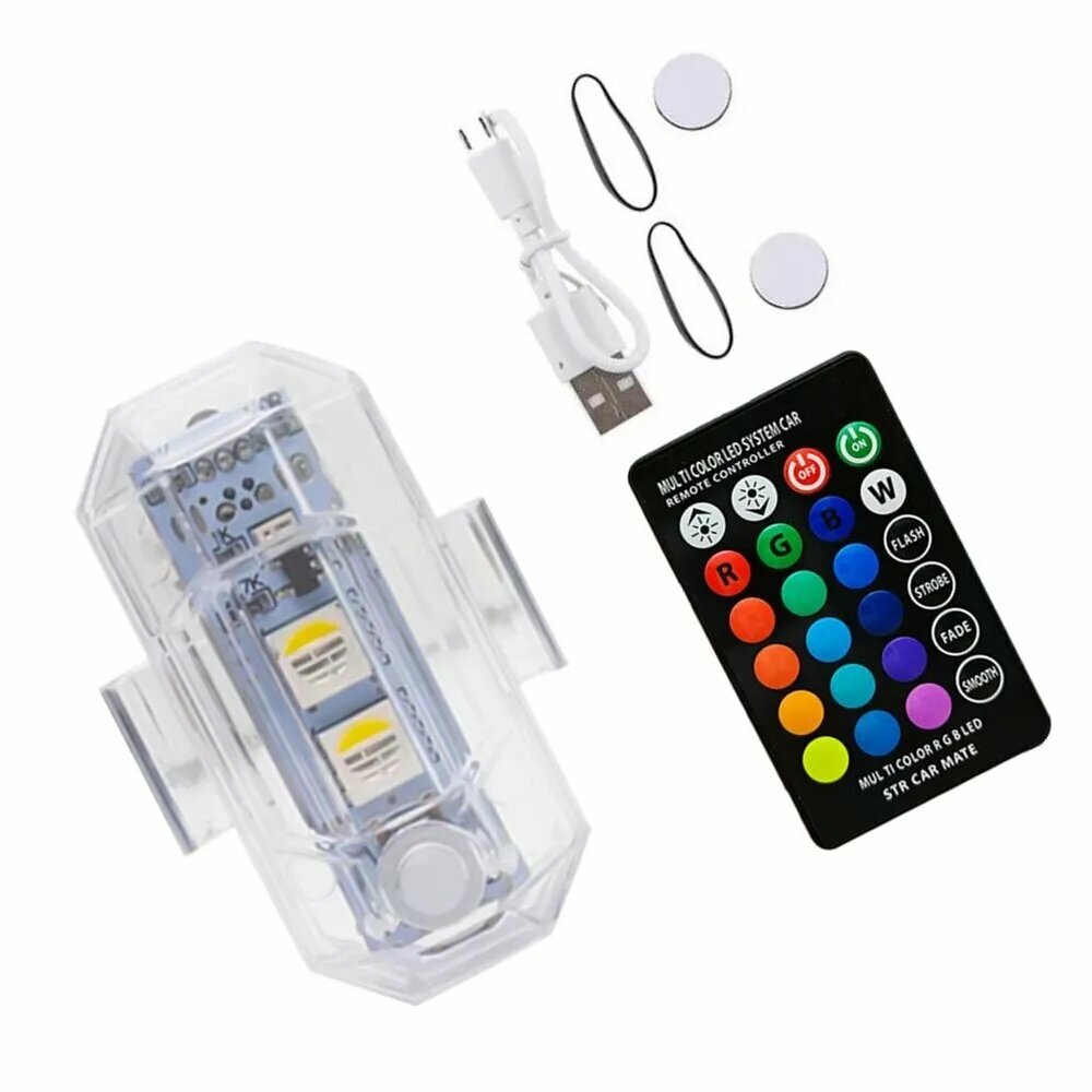 Лампа автомобильная арт. Светодиодный стробоскоп с дистанционным управлением, универсальный для повышения безопасности автомобиля