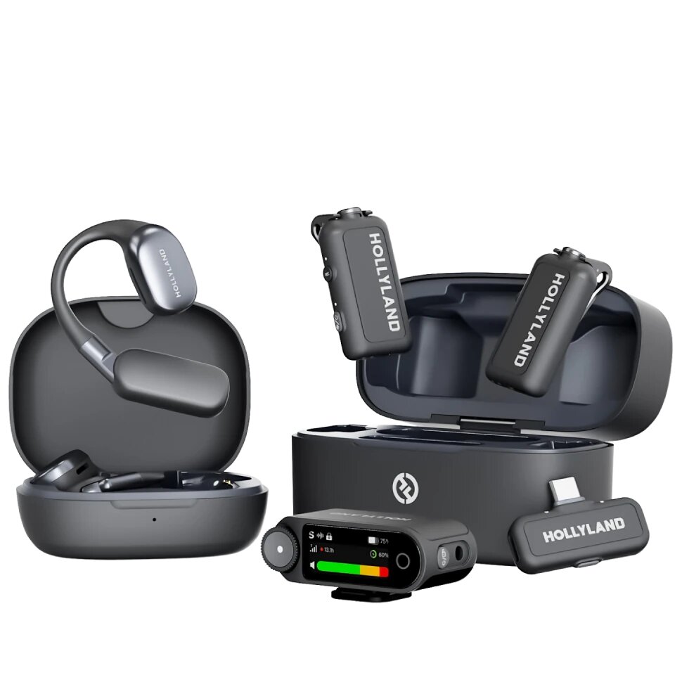 Микрофон Hollyland Lark MAX 2 Ultimate Combo беспроводной 3.5mm/USB-C/Lightning