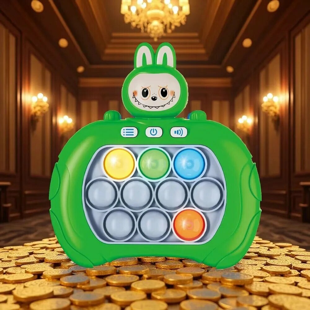 Антистресс игрушка электронный pop it на русском языке Стич лабубу