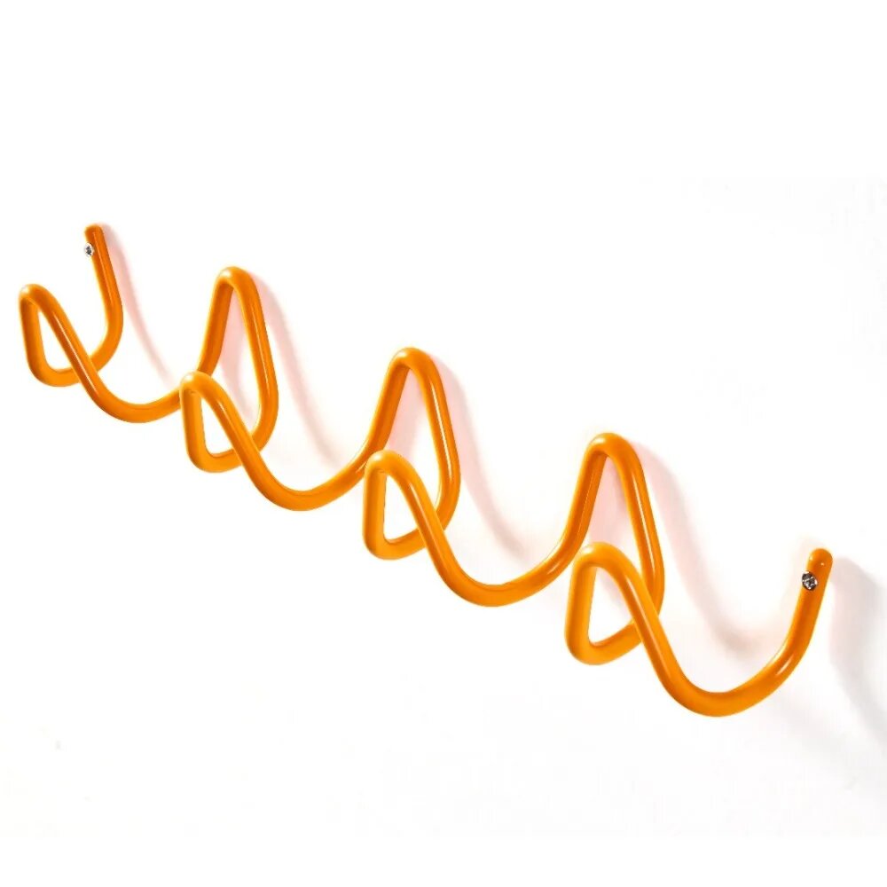 Оранжевый настенный крючок Wave 4Hooks