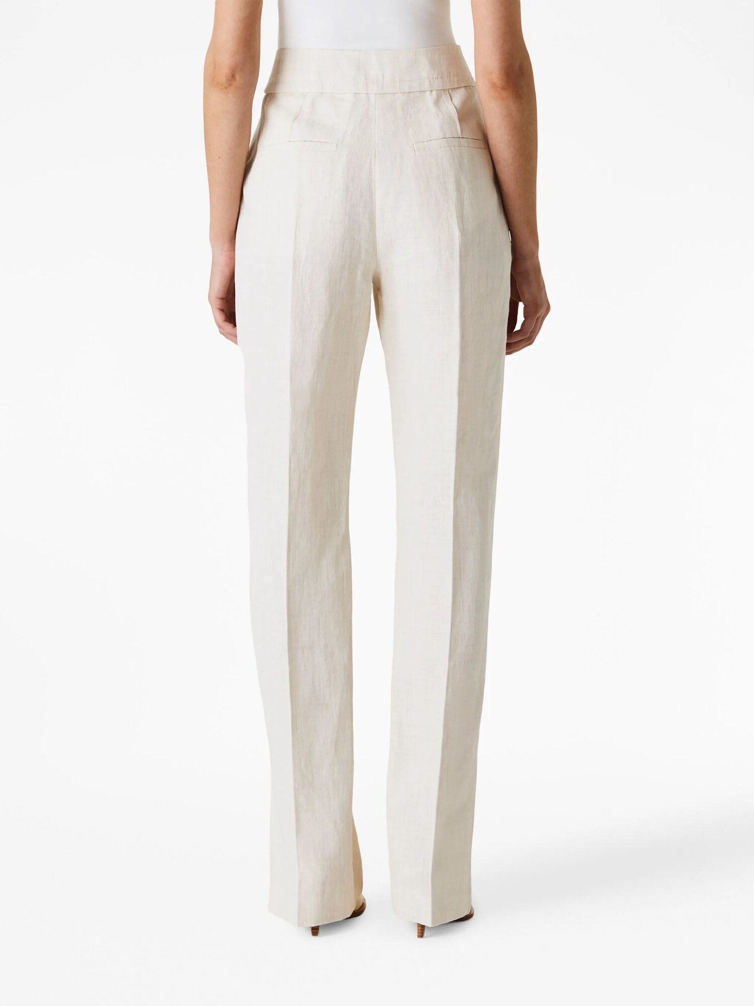 Брюки Jacquemus Le pantalon Tibau, размер 40 FR, белый — фото 1