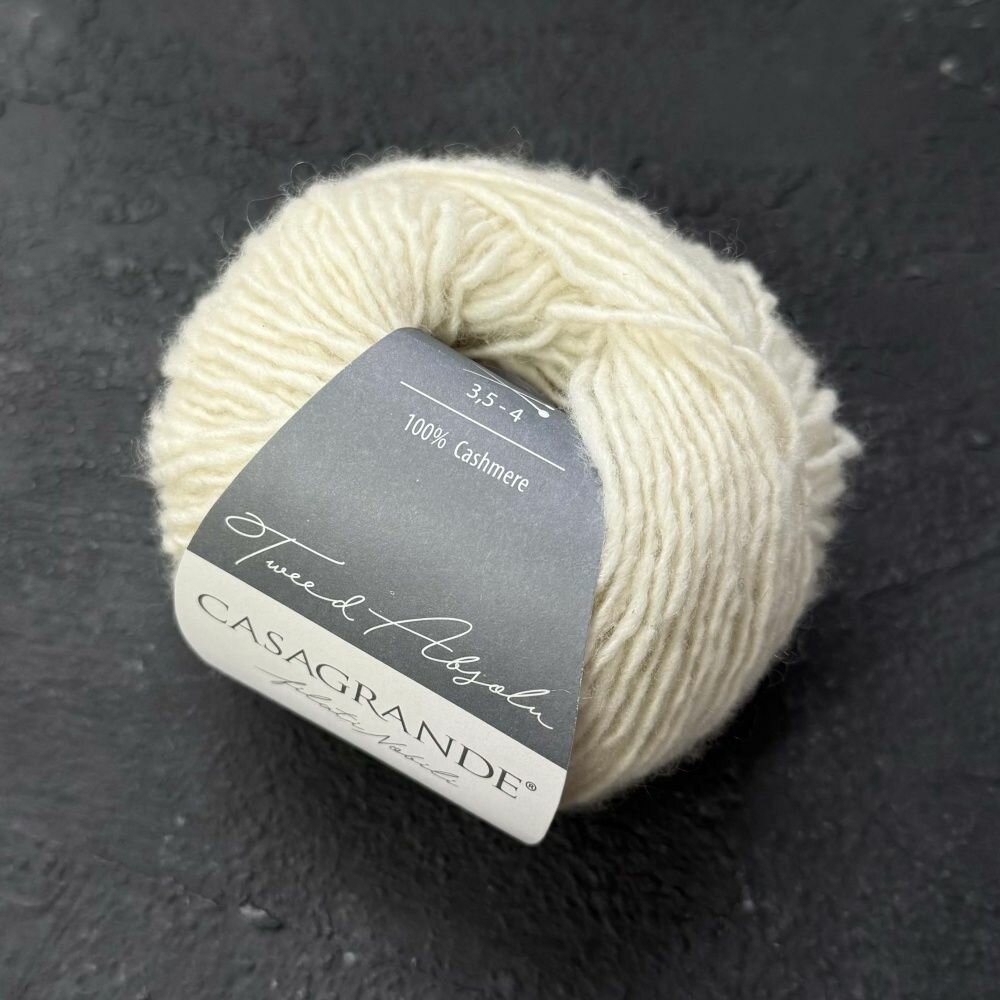 Пряжа для вязания Casagrande Tweed Absolu (29.001) 1 моток 25 г/75 м