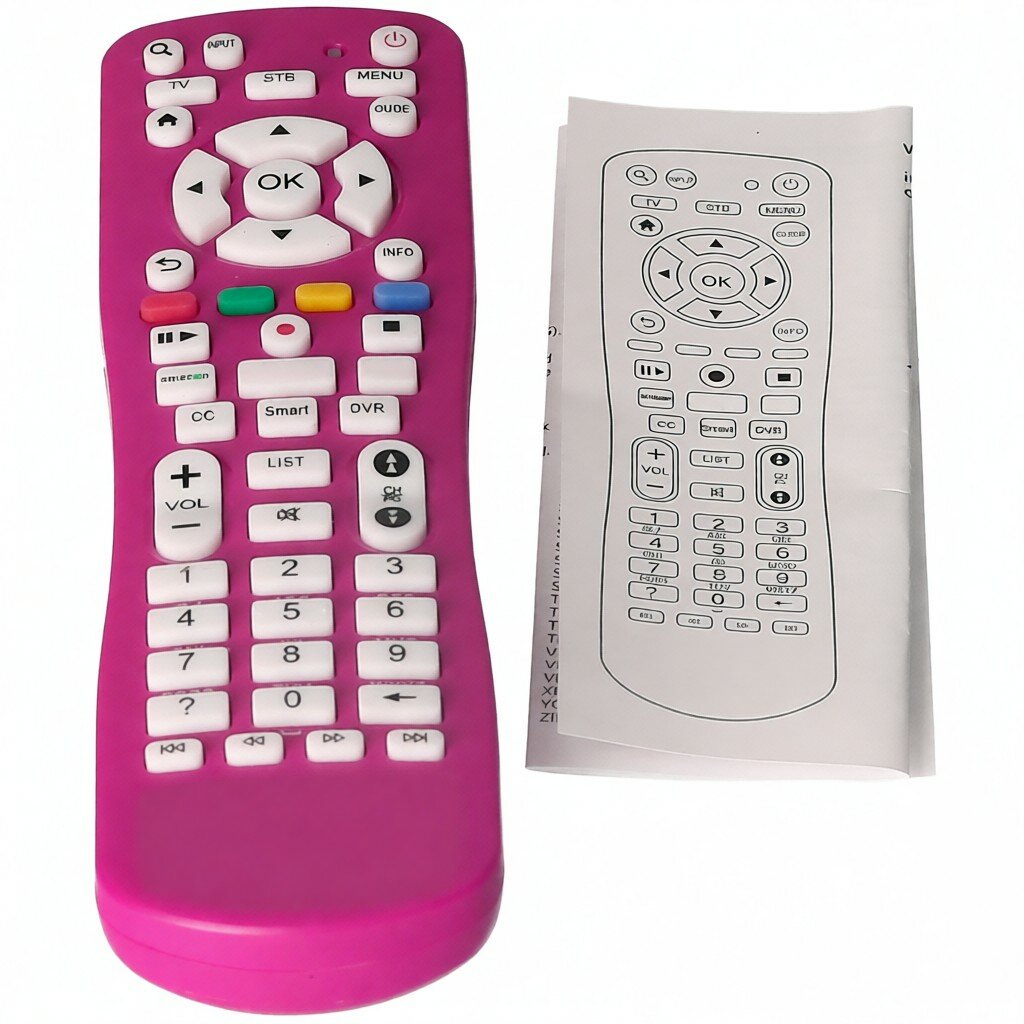 Universal Smart TV Remote Control: Ergonomic Grip with Durable ABS and Silicone Design - Versatile Control for Digital TV Boxes - Replacement Remote for Samsung LG Sony Smart TVs for Entertainment System