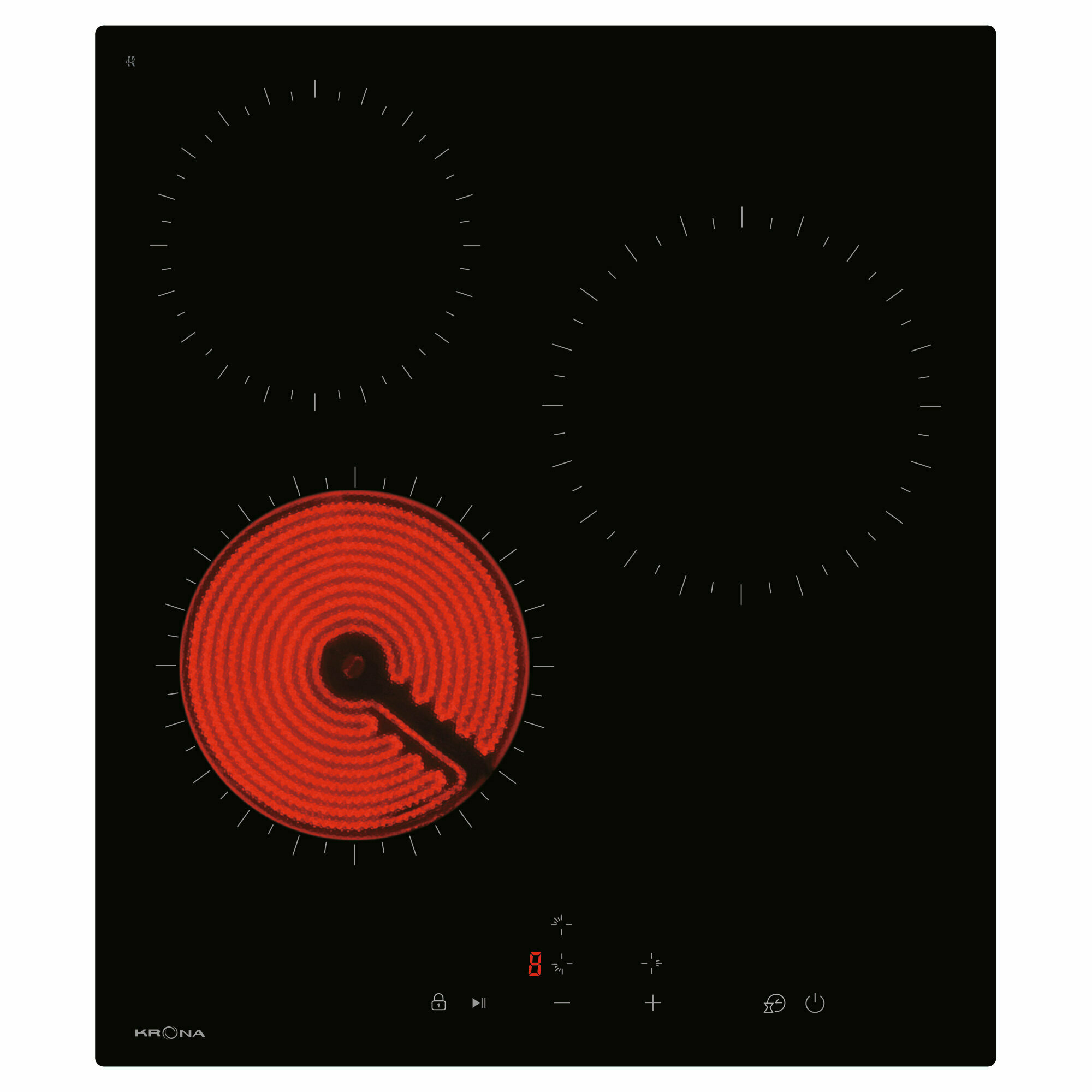 Электрическая варочная поверхность Krona ZAUBER 45 BL TK, сенсорное управление, стеклокерамическая, черная