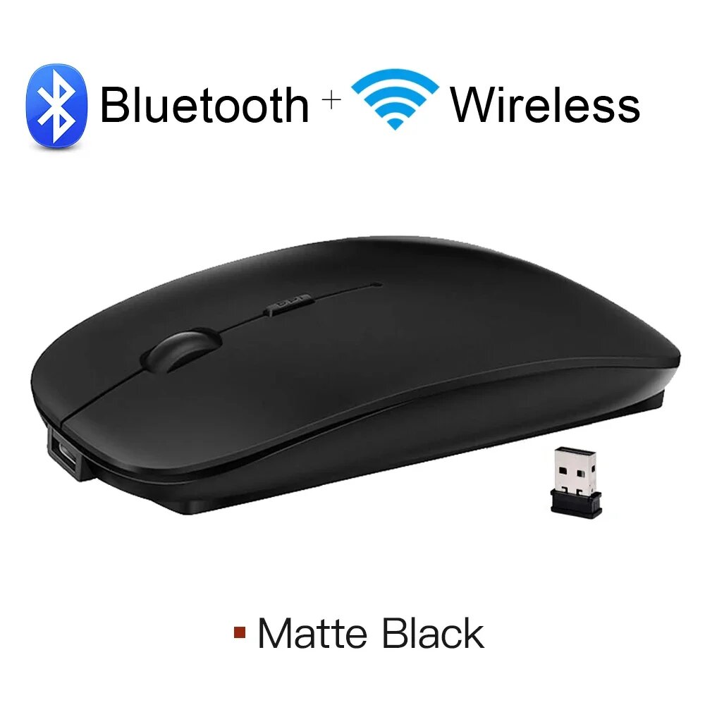 Беспроводная мышь Bluetooth Wireless, черная