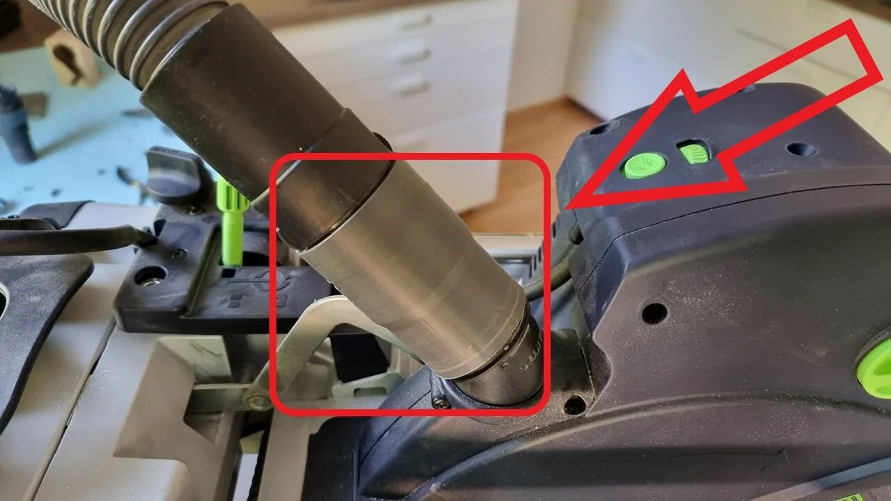Адаптер пылеотвода на Festool Kapex к пылесосу Makta VC251