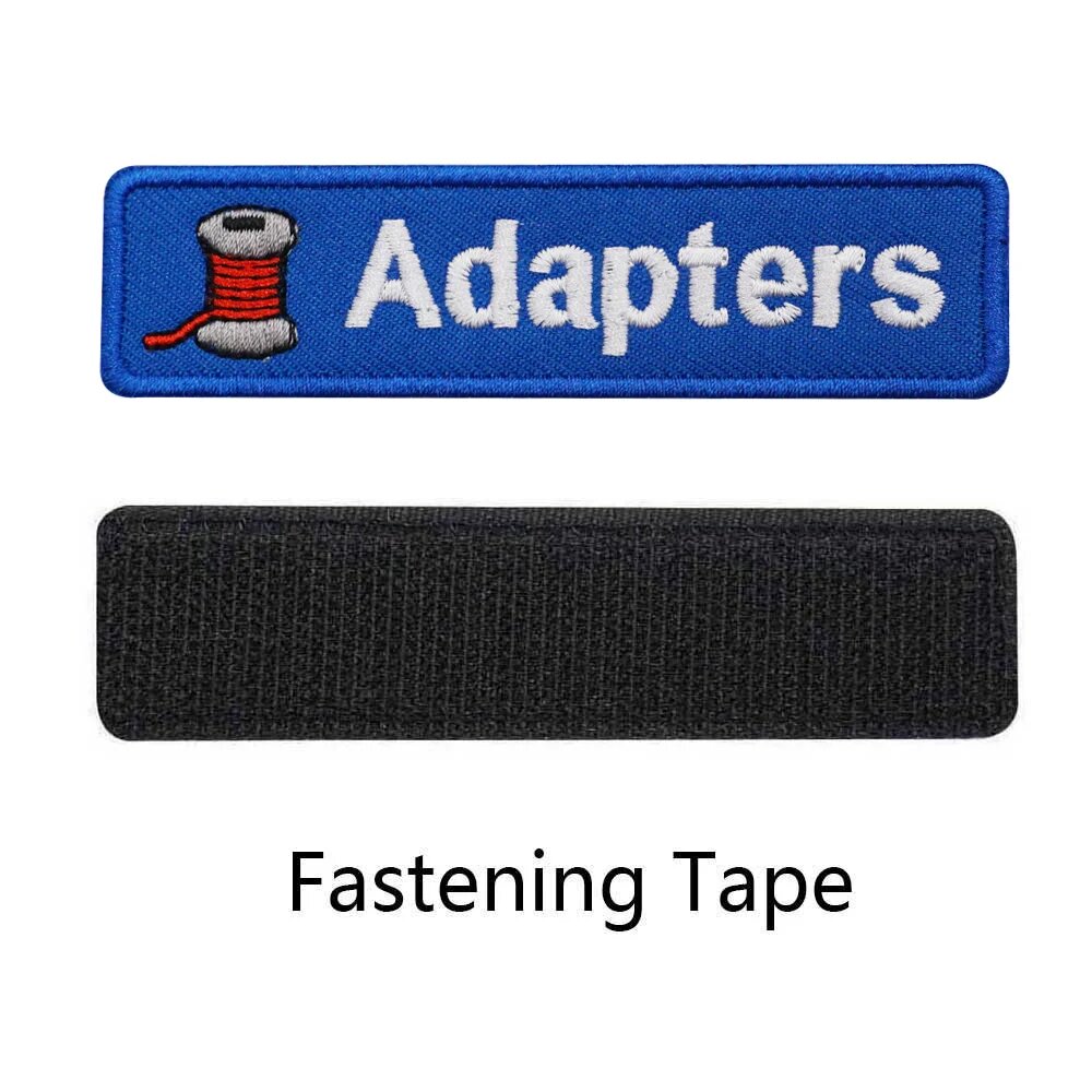 Вышитые именные бирки Темно-синий, DG59-22 velcro