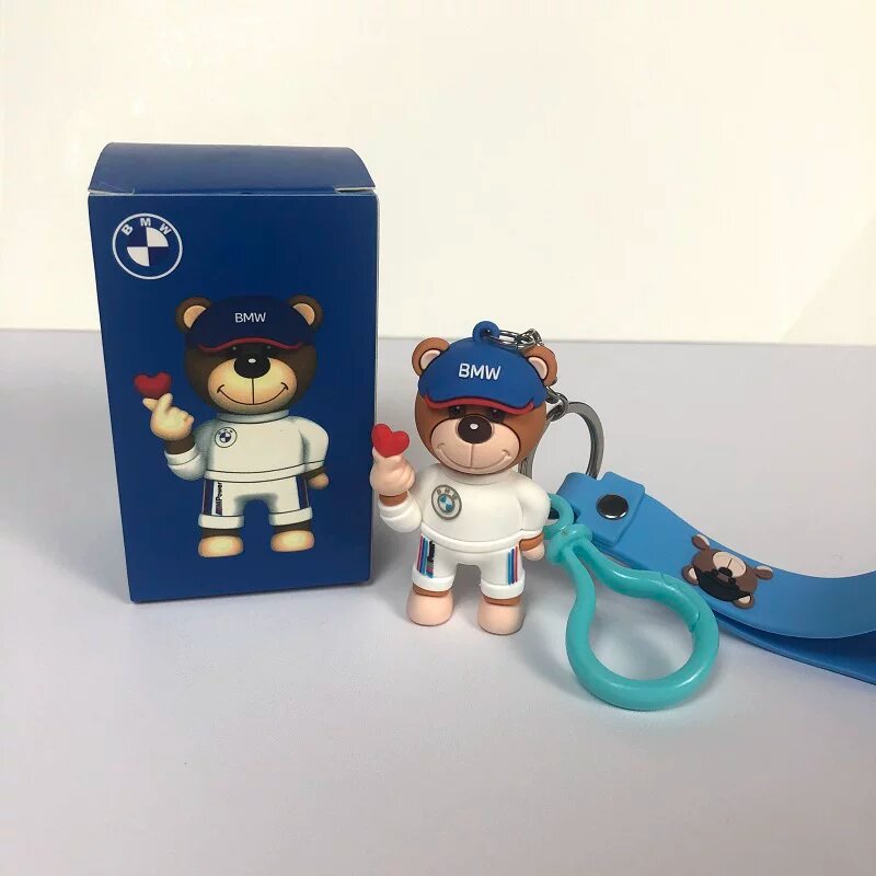 Брелок для ключей BMW Bear Doll Blade Square 3, серия 5 x1, мини-брелок для ключей, высококачественный оригинальный