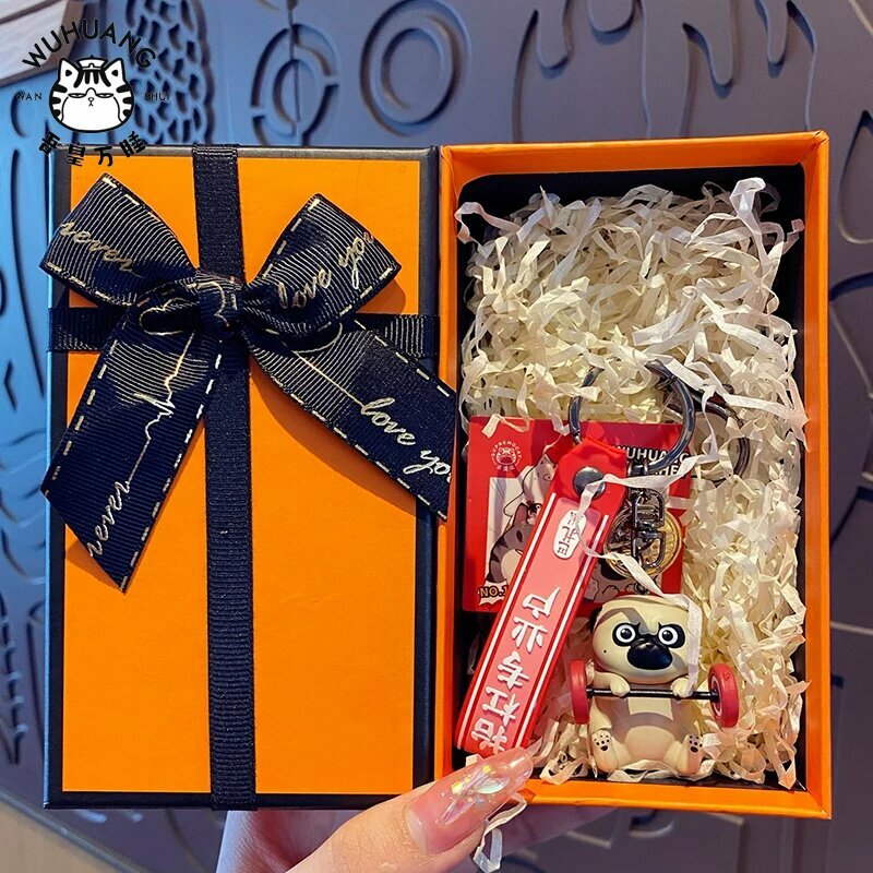 Брелок-подвеска для ключей My Emperor Sleeps Cat, изысканный, для женщин, в стиле Foodie Bazaar, черная мультяшная