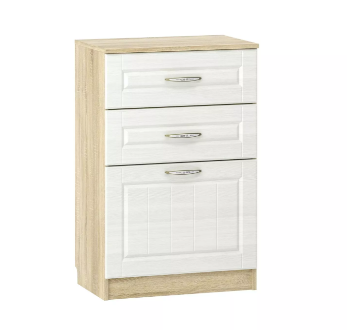 Тумба Оливия НМ 040.45 Х, Белое дерево/Дуб Сонома