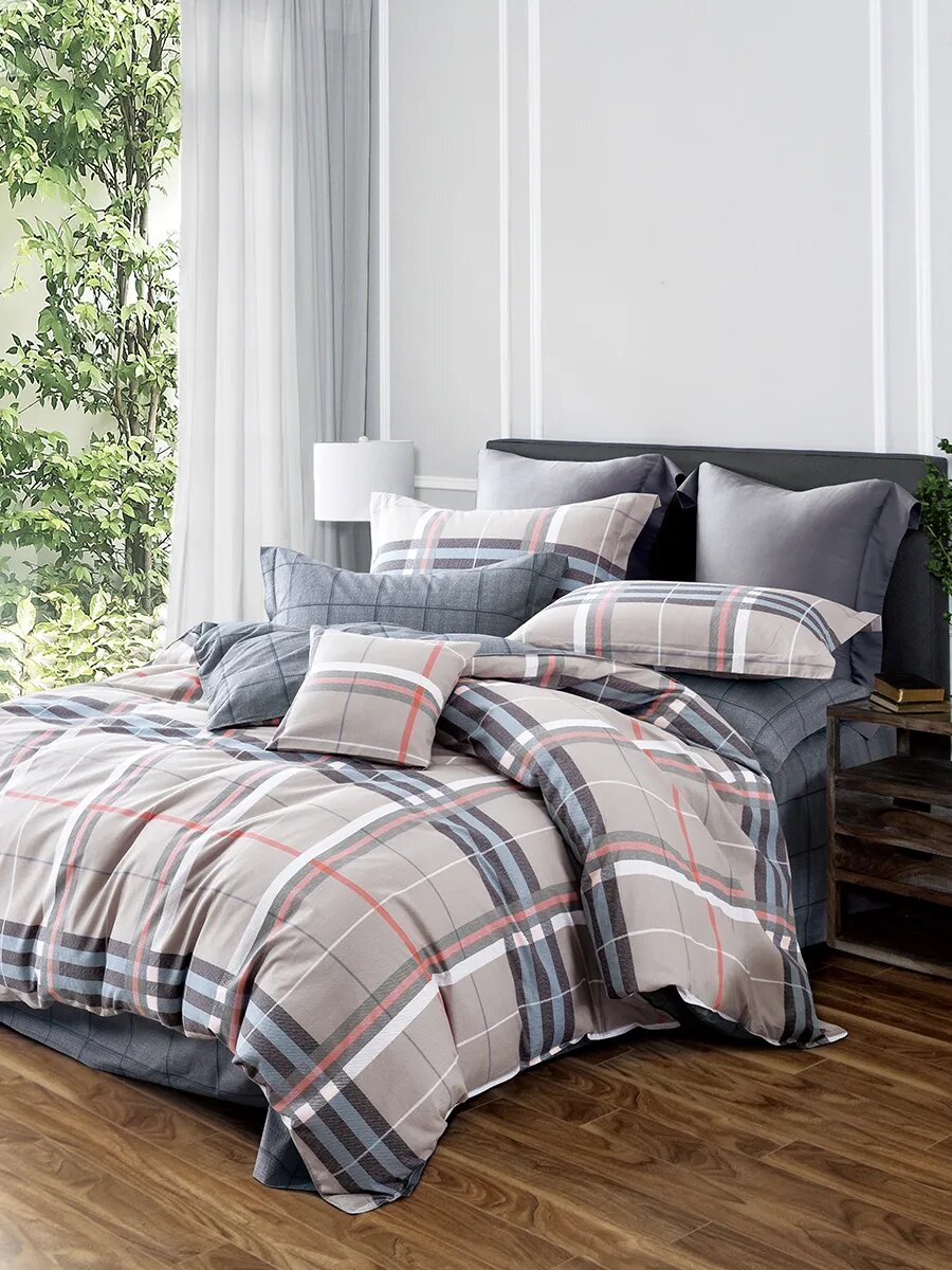 Постельное белье 1.5 хлопок наволочки 50х70 Twill