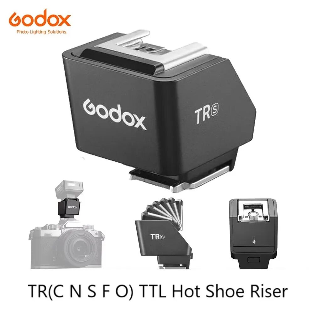 Godox TR TTL Вспышка Райзер для горячего башмака, совместимый с Canon E-TTL II