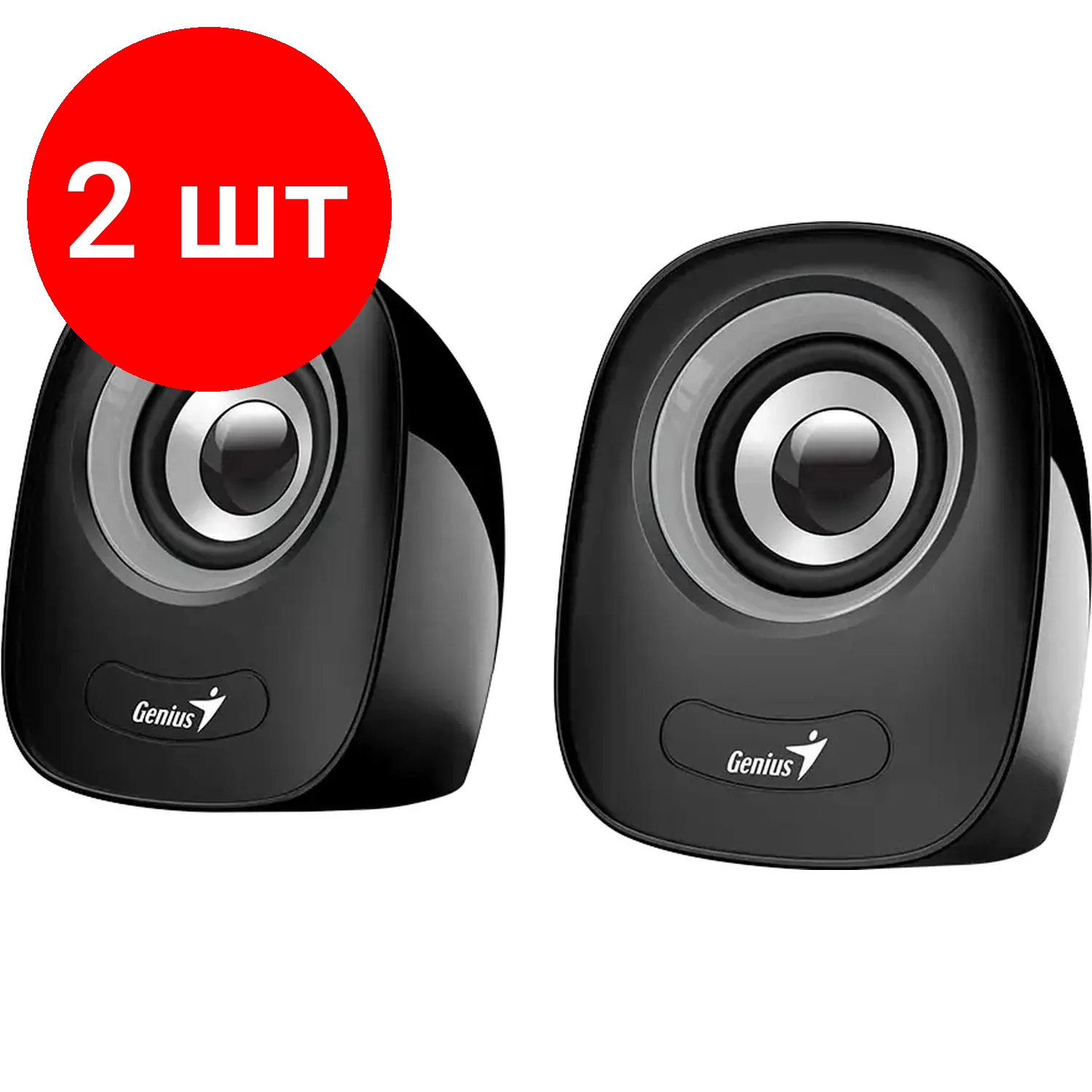 Комплект 2 штук, Колонки Genius компьютерные SP-Q160 серый