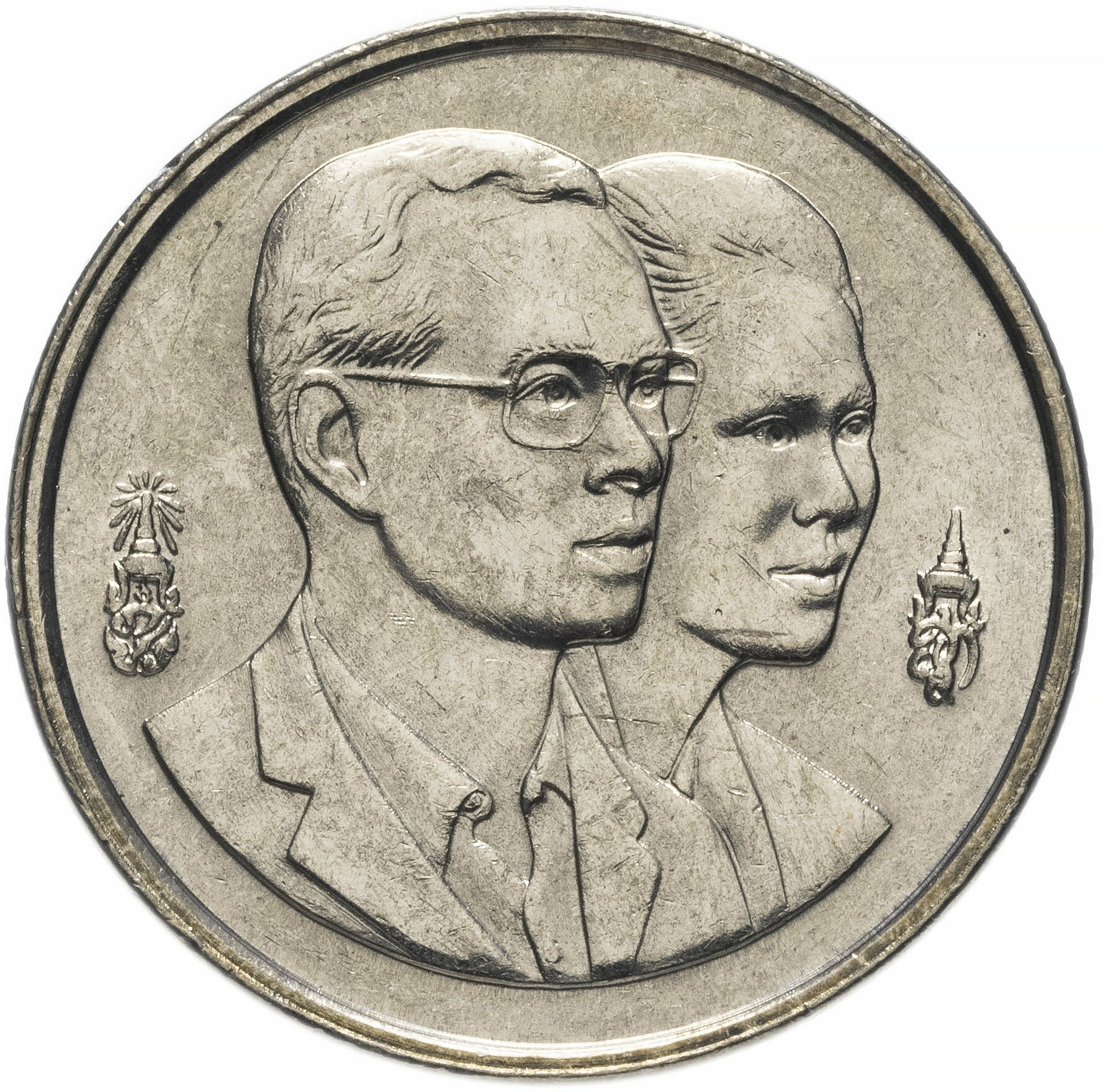 Таиланд 2 бата baht 1995 "Год окружающей среды под эгидой ASEAN", Медь, в сохранности UNC
