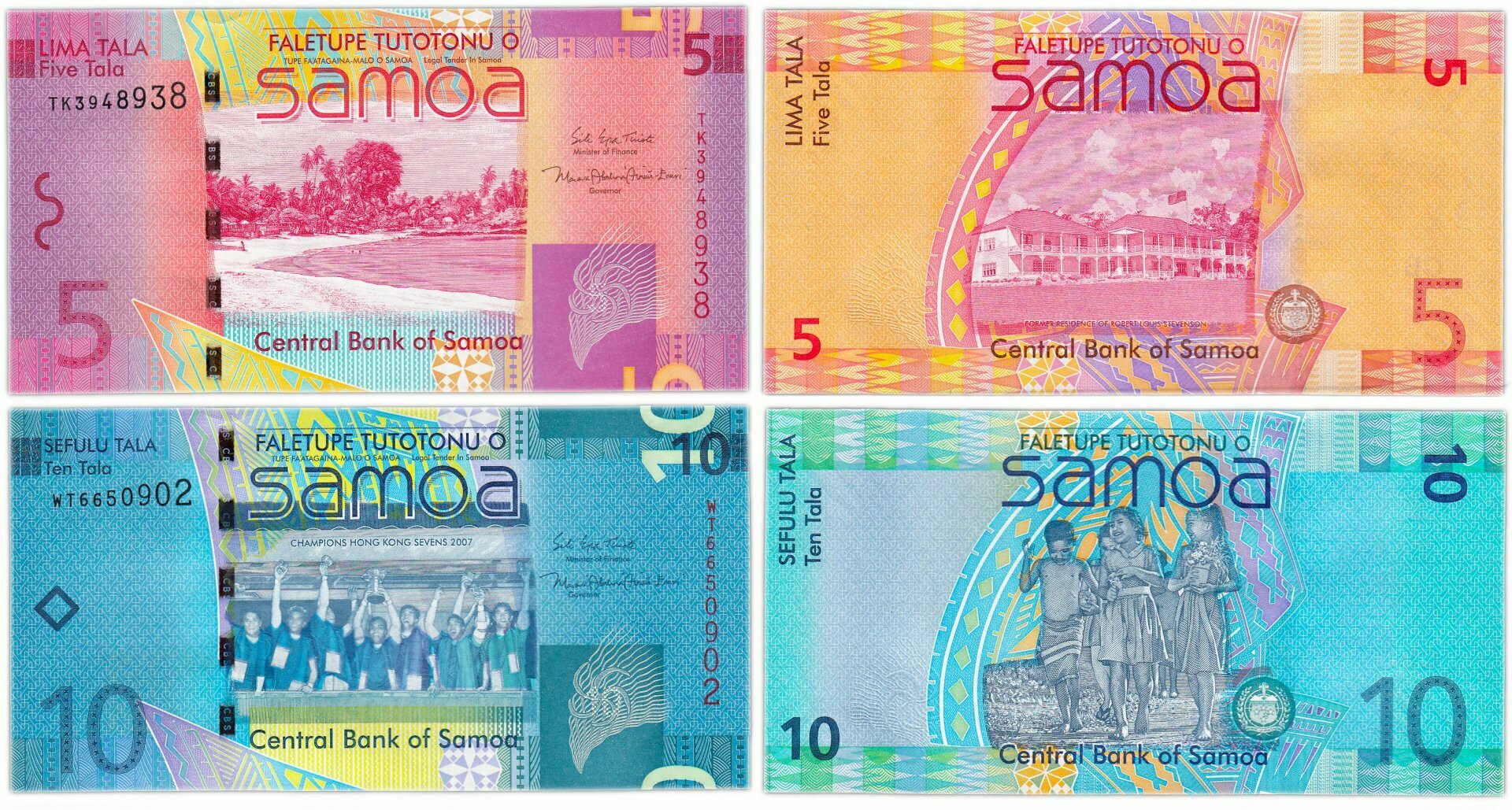 Самоа - набор 5, 10 тала 2017 года