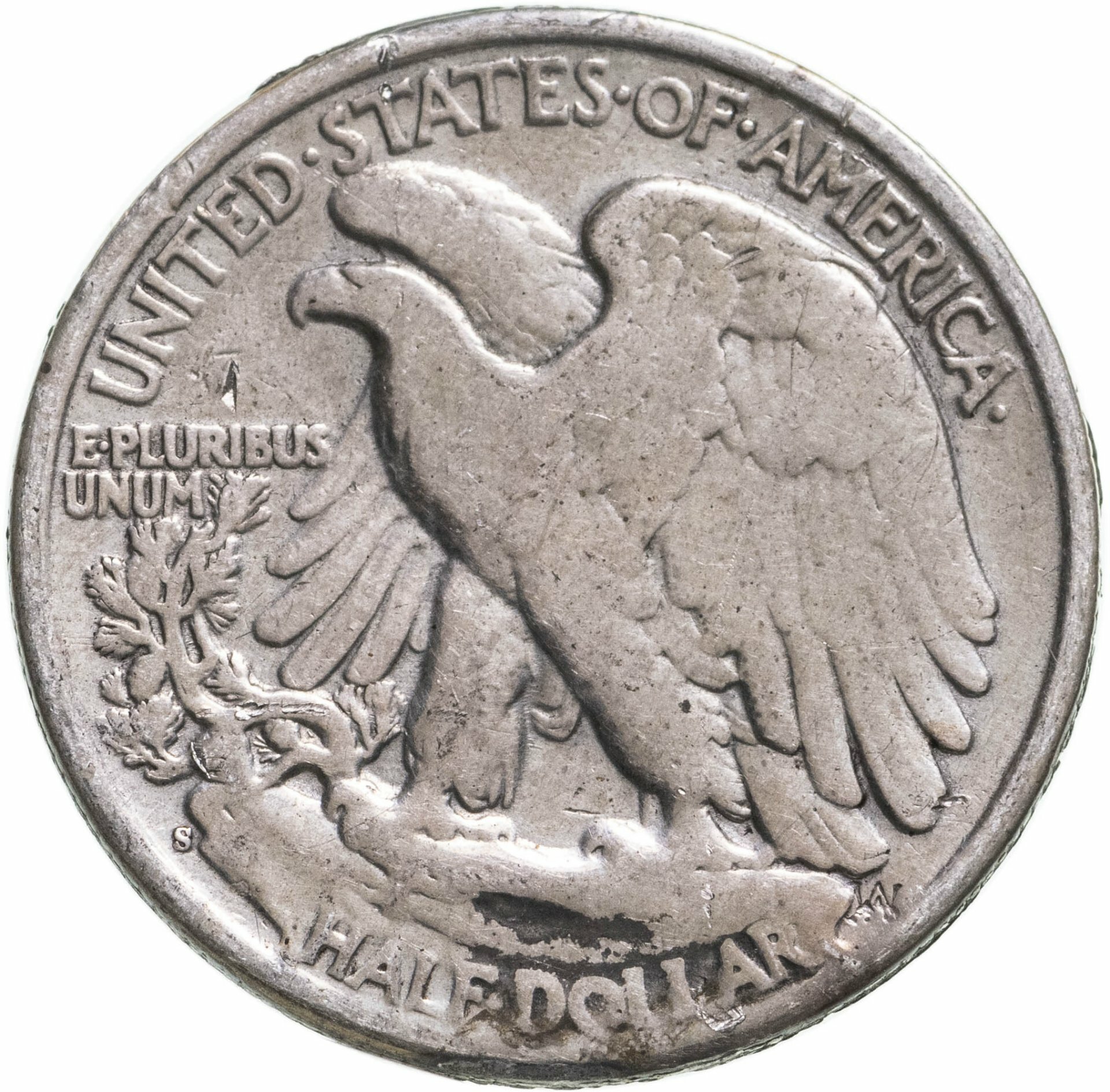 США 50 центов 1944 S "Walking Liberty Half Dollar", Серебро 900, в сохранности VF