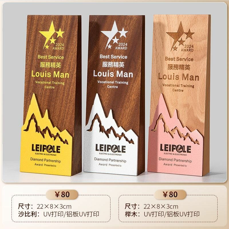 Гравированный трофей из массива дерева с кристаллом, индивидуальная фотография, деревянный медальон для выдающихся сотрудников на ежегодном собрании, выпускной медаль, украшение для учителя на вече