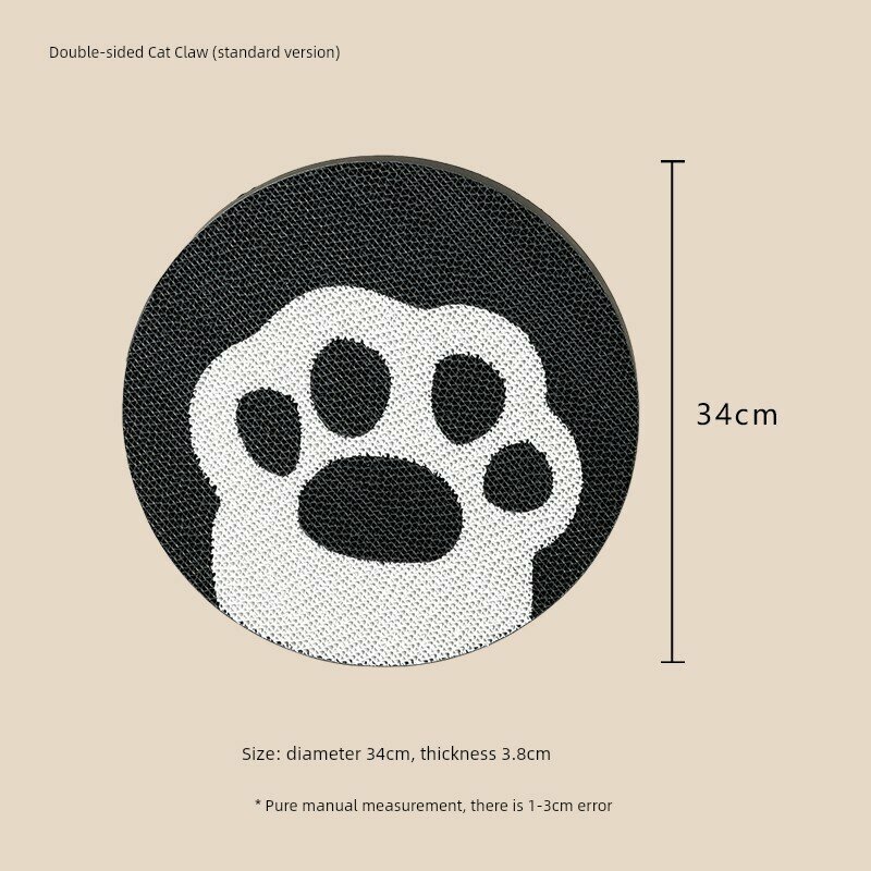 Доска для когтеточек Paperpark, из гофрированного картона, прочная, не линяет, большой круглый коврик. Новая версия Cat