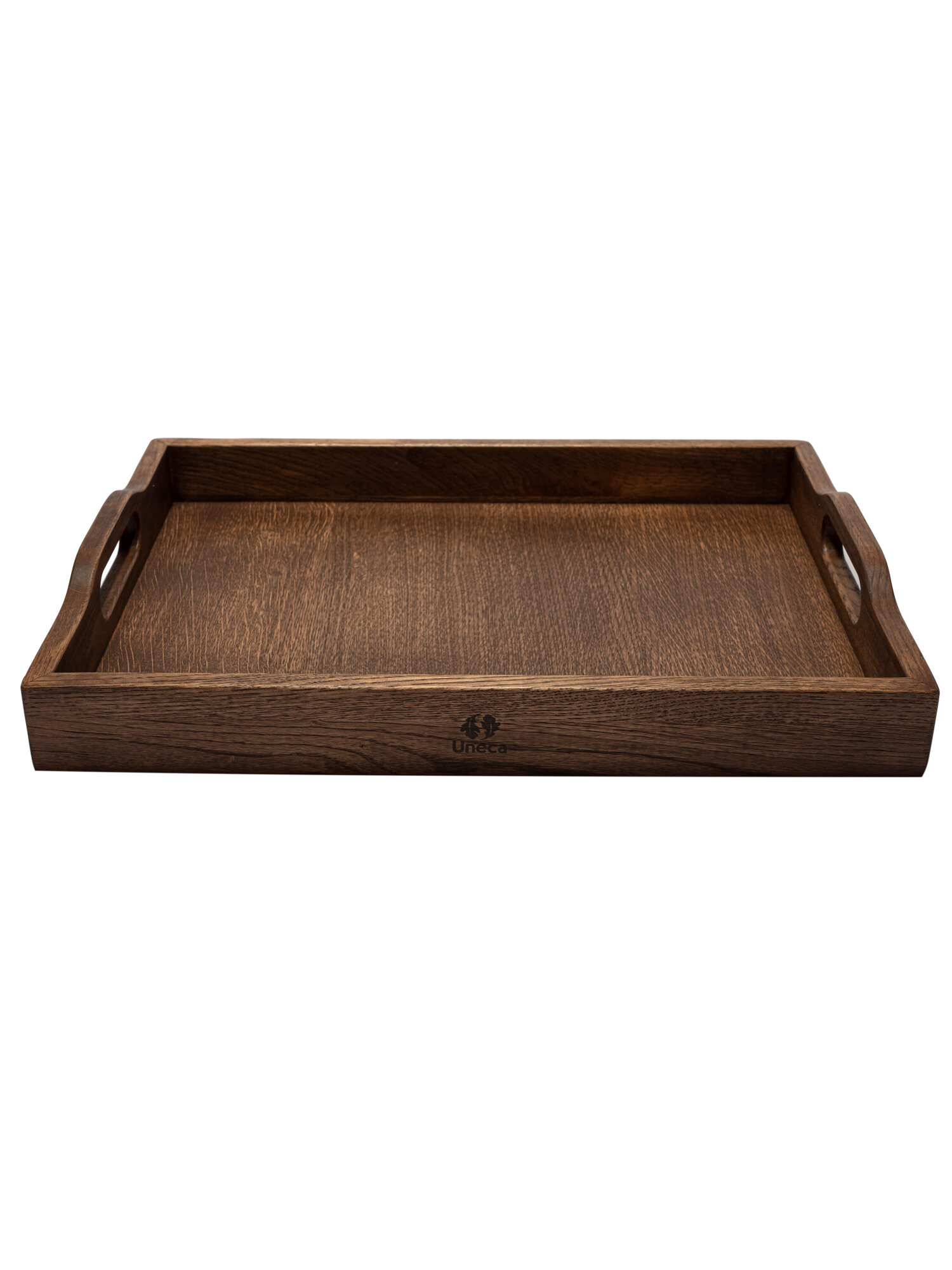 Поднос прямоугольный деревянный Uneca 36x50 см, дуб, с бортами высотой 6 см