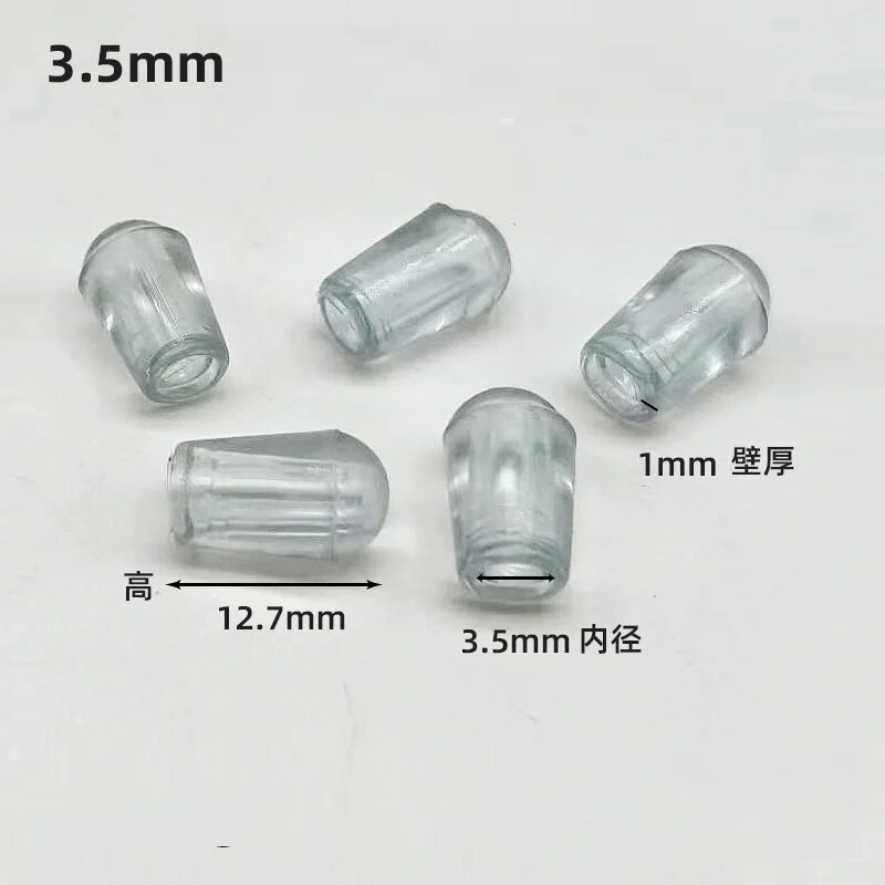 Защитные колпачки для труб 3.5mm-Transparent, 10PCS