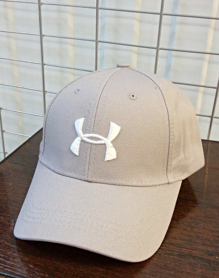 UNDER ARMOUR бейсболка летняя кепка с регулировкой размера для регби хоккея серая