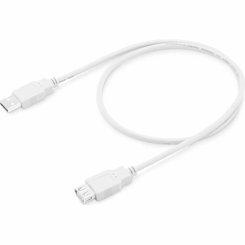 Кабель-удлинитель BURO USB2.0-AM-AF-0,75M, USB A(m) USB A(f),0.75м, белый 817264