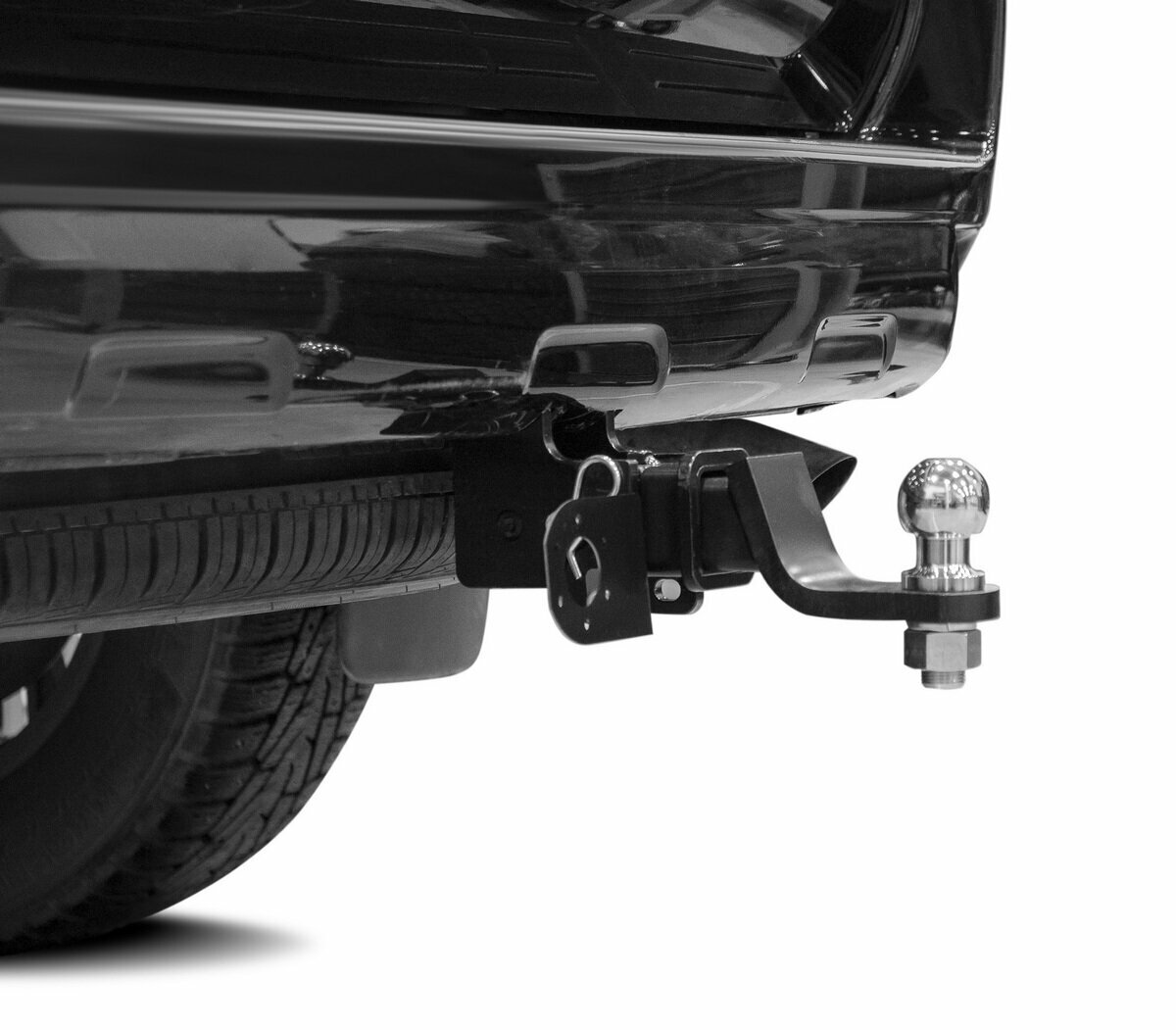 Фаркоп под квадрат c электрикой Smart для Toyota Land Cruiser Prado 150 2009-2020 2020-н. в, шар E, 2200/120 кг, F.5714.003