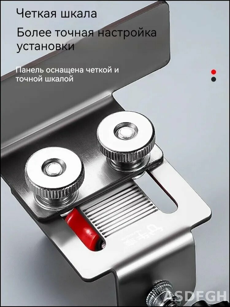 Кондуктор для сверления, зажим для установки мебельных фасадов, 36 мм, серебристый, 1 шт — фото 1