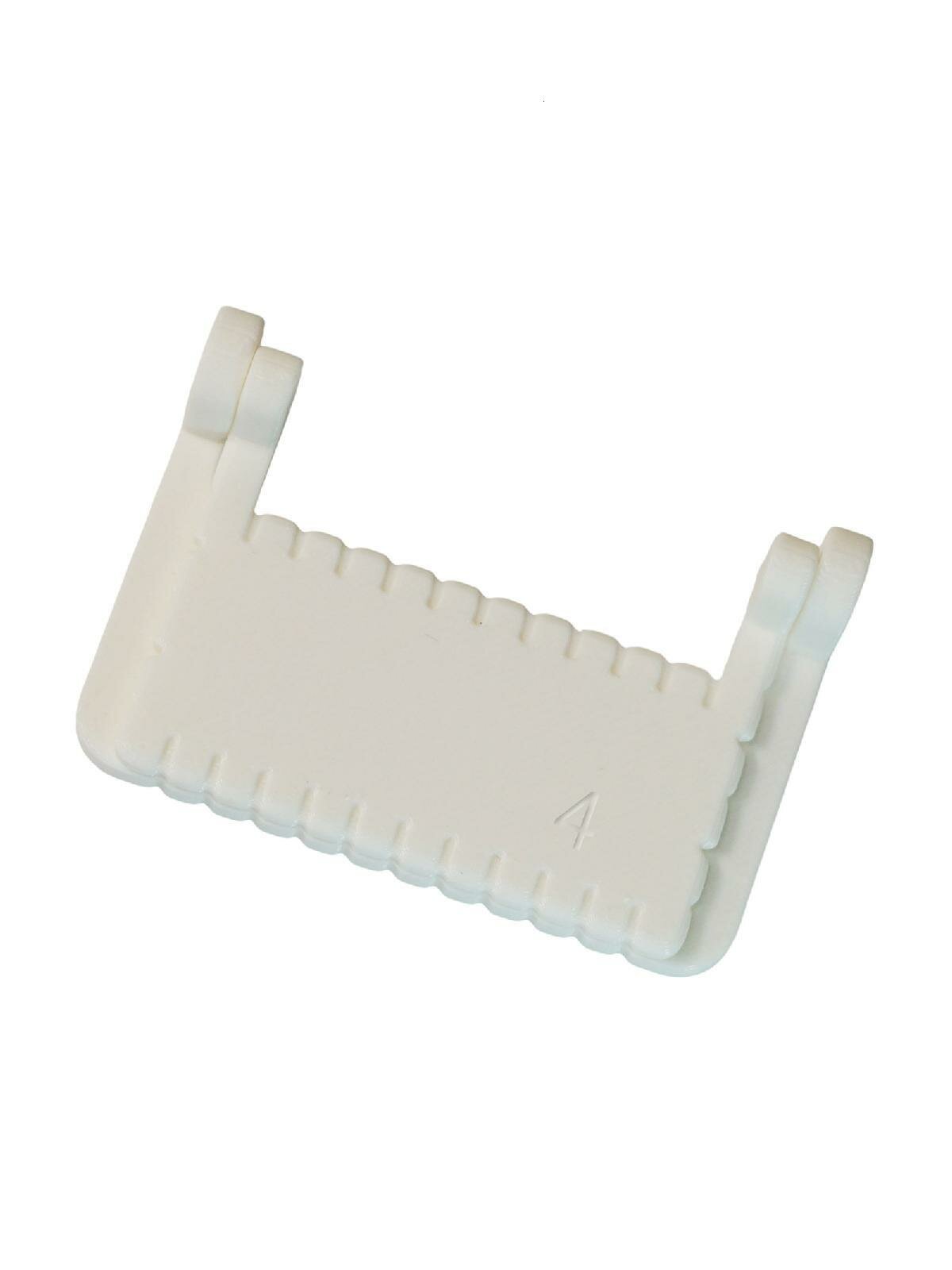 Пластиковый инструмент для вязания с защитой пальцев, Белый - 4mm